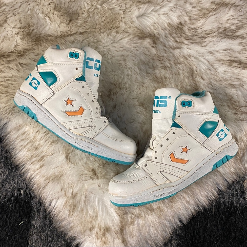 Rare 80s Converse Cons High Top Sneaker Hy-Test Baske… - Gem